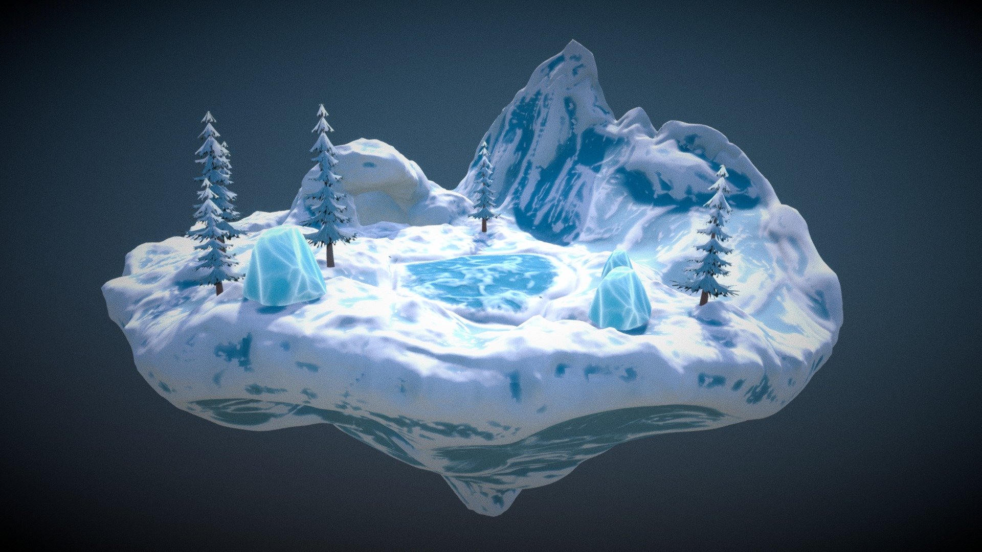 ice island - 3D model by 3d mini (@xelopi) [ff40e03] - Sketchfab