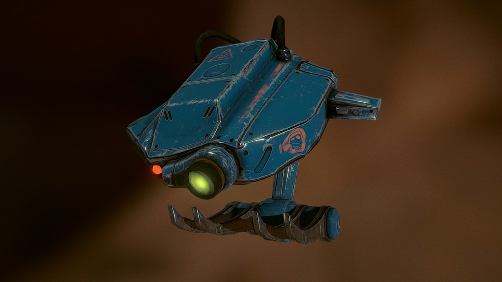 DroneBot - 3D model by Geoffrey Smith (@gsmith109) [ff4312b] - Sketchfab