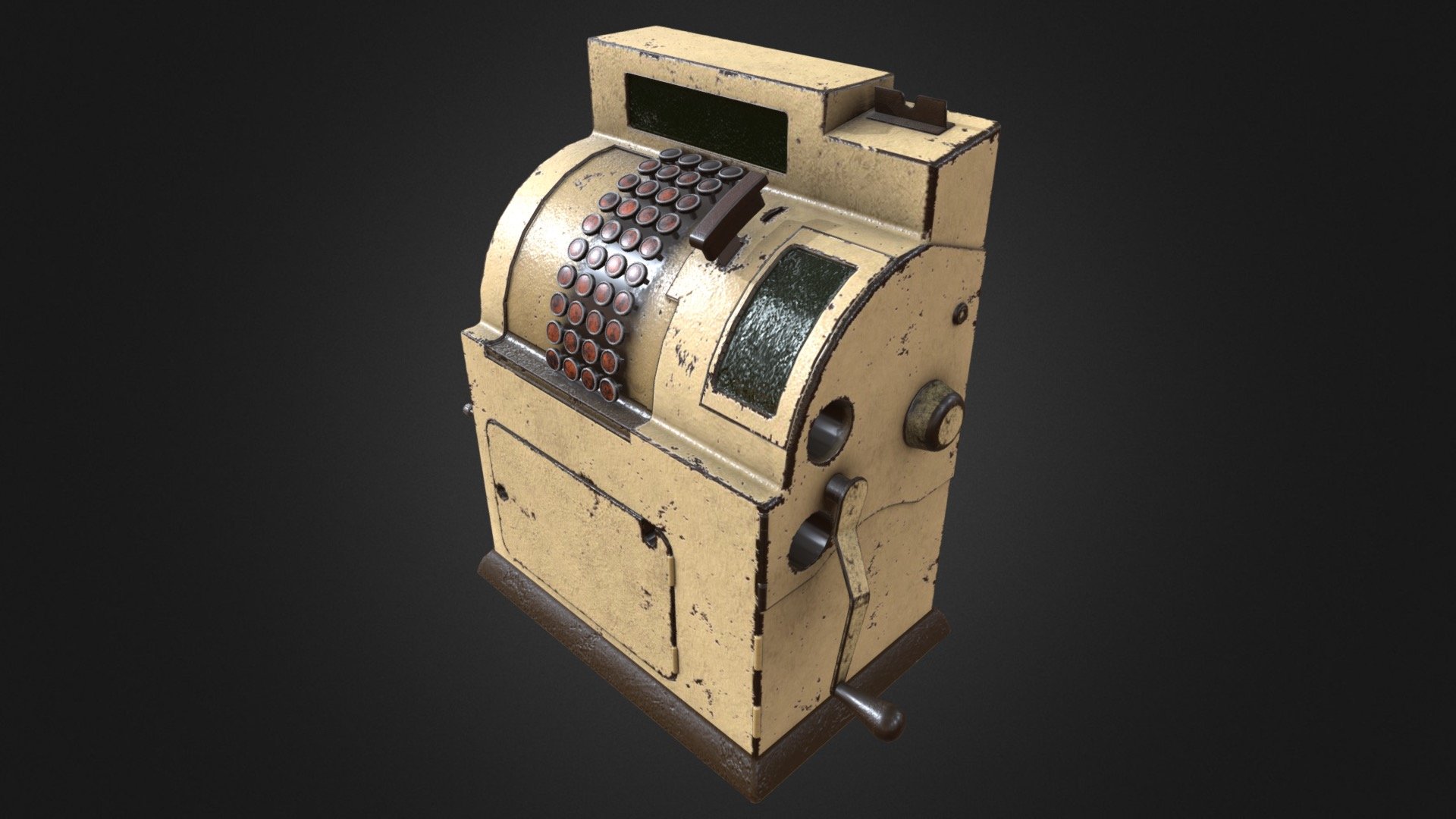 Vintage Cash Register - 3D model by Hamza_Makda73 [ff44724] - Sketchfab