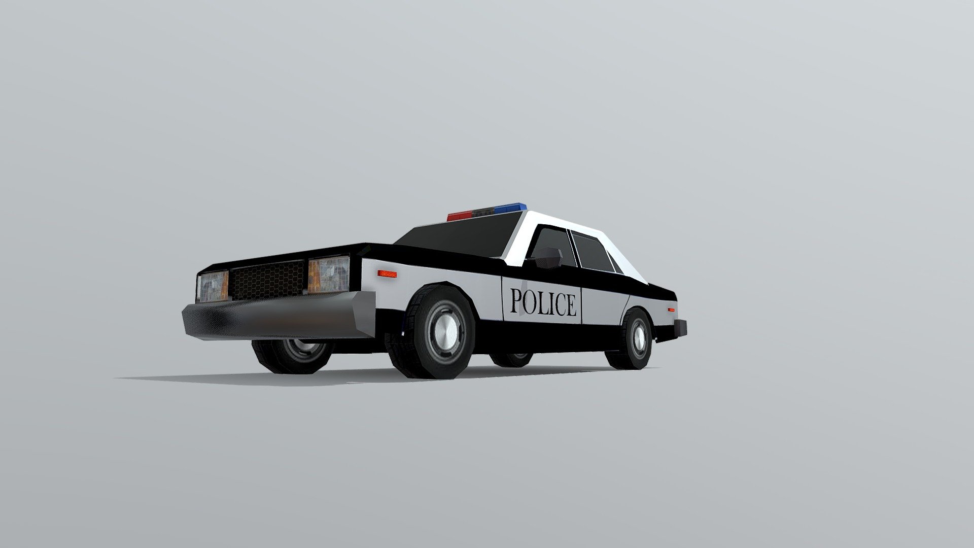 Police Car Low-Poly - 3D model by Charles Smith (Blitz Mobile Apps ...