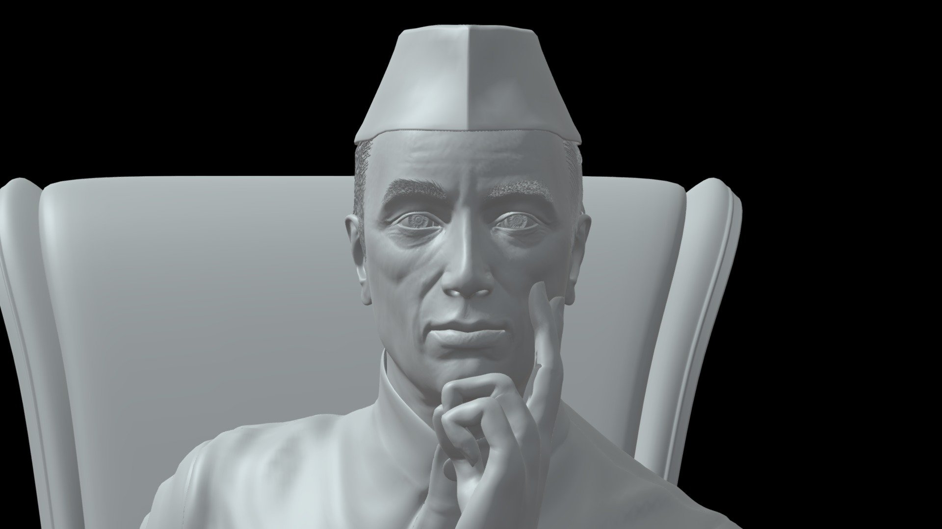 JawaharLal Nehru Sculpt - 3D model by aakashjainbajaj [ff49da7] - Sketchfab