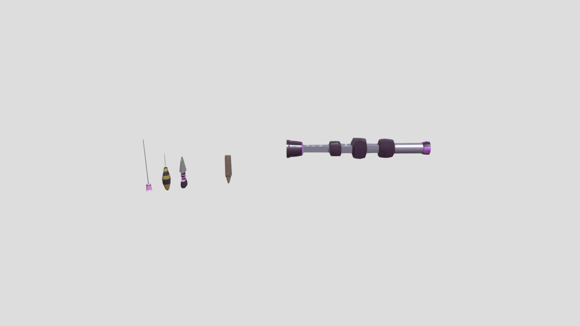 Weapon Design- Blowgun - Download Free 3D model by purplepages ...