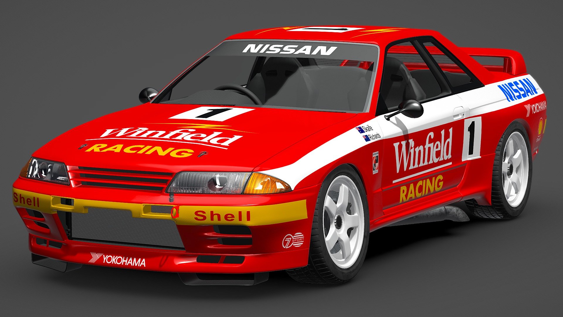 Nissan Skyline GTR R32 (Winfield Racing) - Buy Royalty Free 3D model by ...