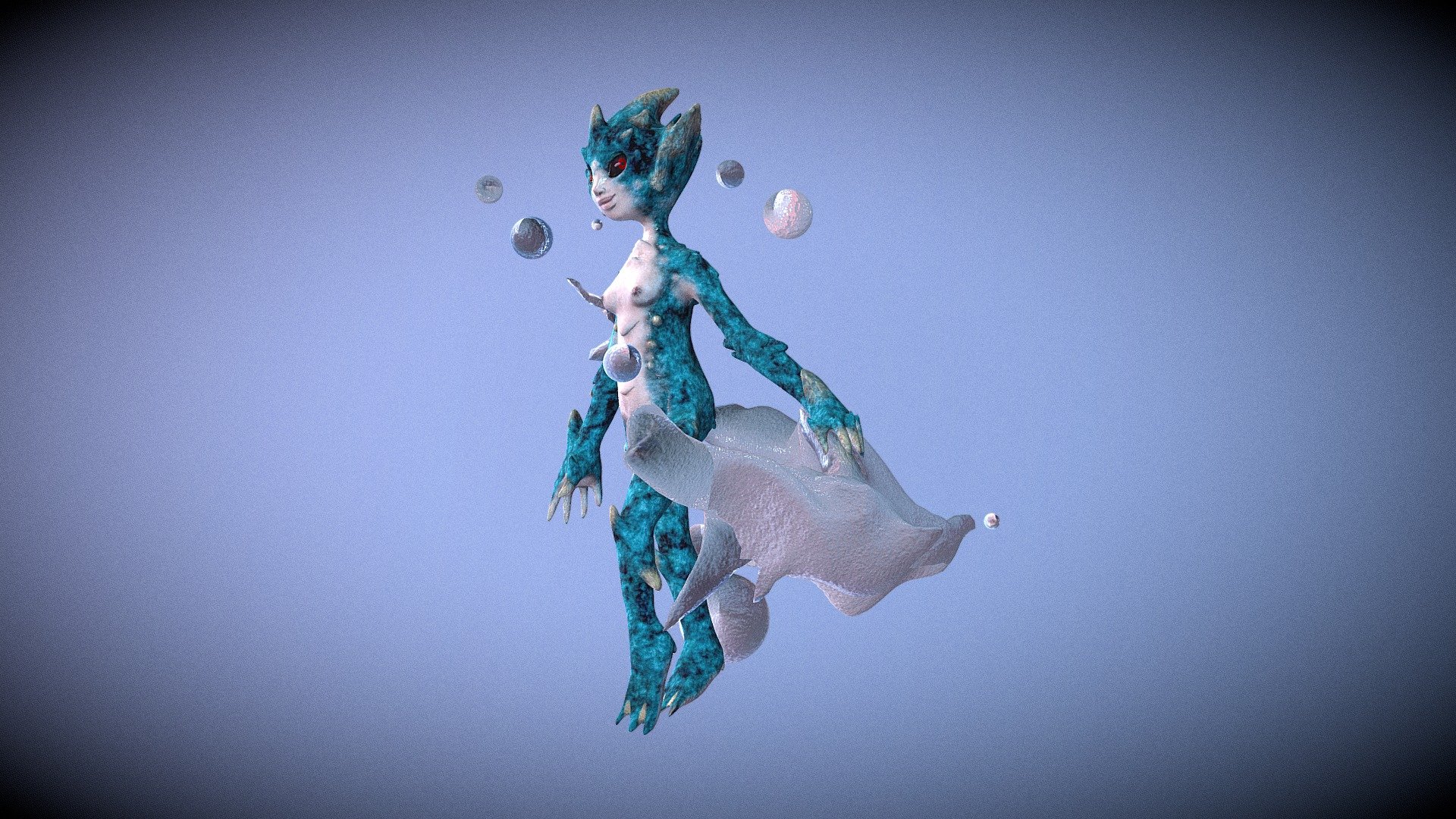 Water Creature - 3D model by iriscyst [ff4d602] - Sketchfab