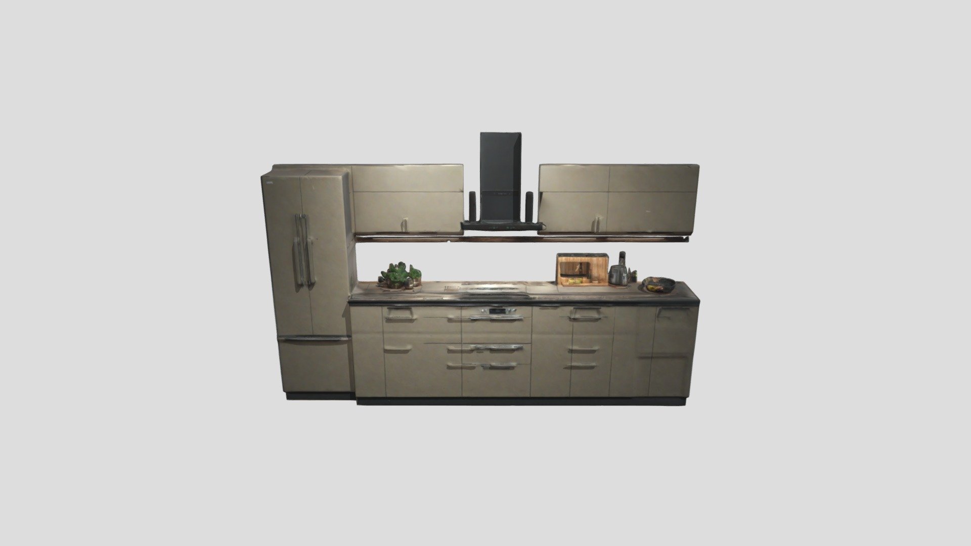 game ready kitchen with extractor fan i - 3D model by thebadsheep2020 ...