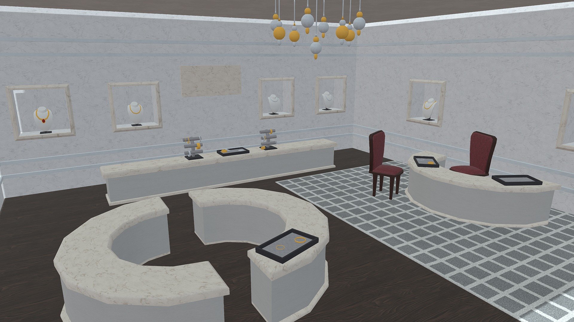 Jewelry Store - 3D model by jjthai [ff4e18b] - Sketchfab