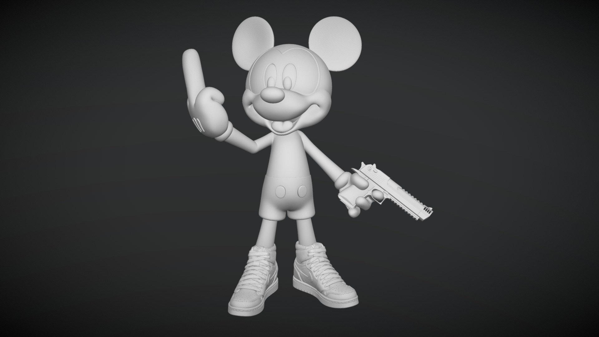 MICKEY MOUSE BAD - 3D model by JaviHow (@javihow7) [ff4f47b] - Sketchfab