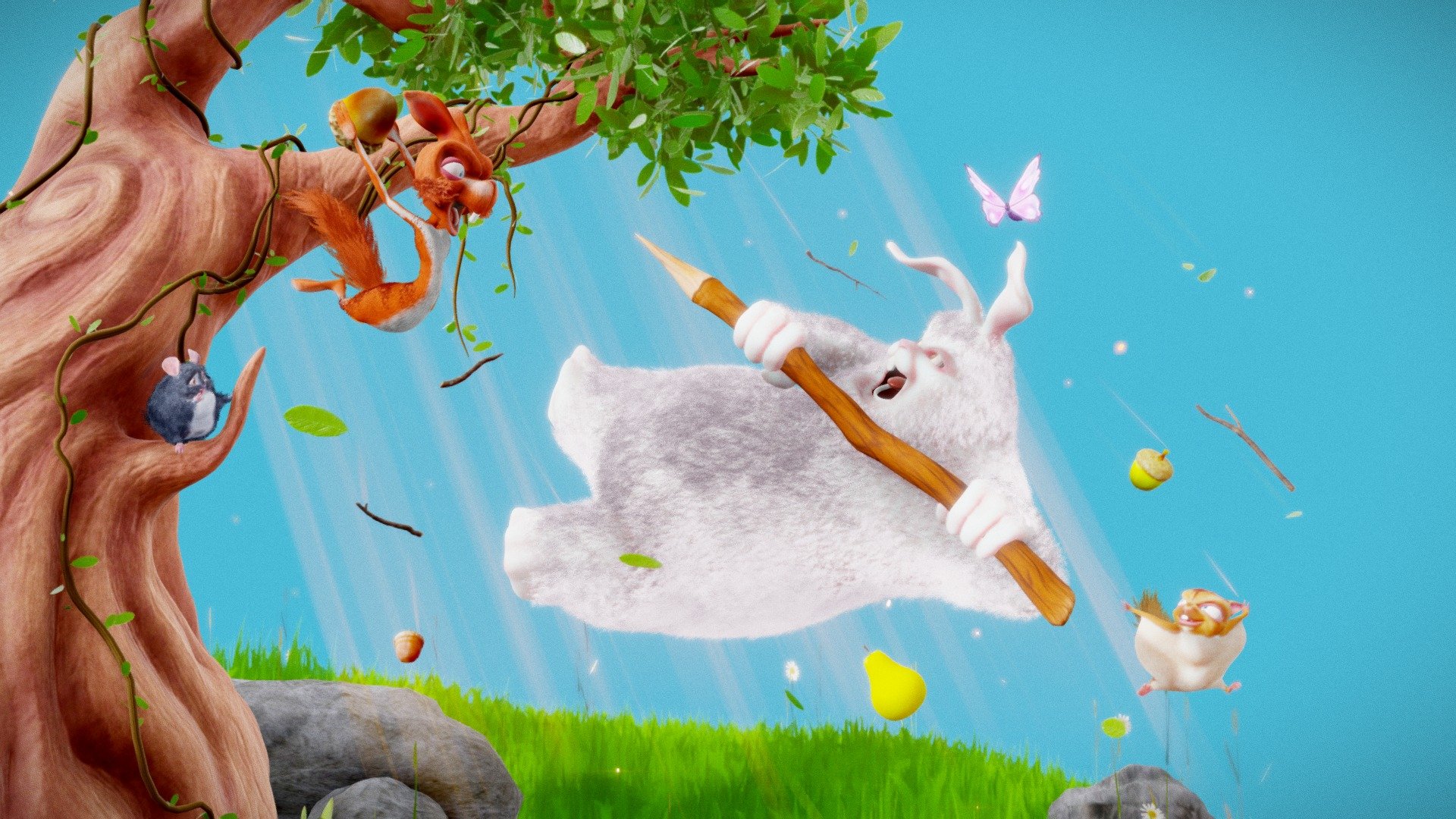 Agent Buck Bunny - Make a Splash in Amsterdam - 3D model by Wilson ...