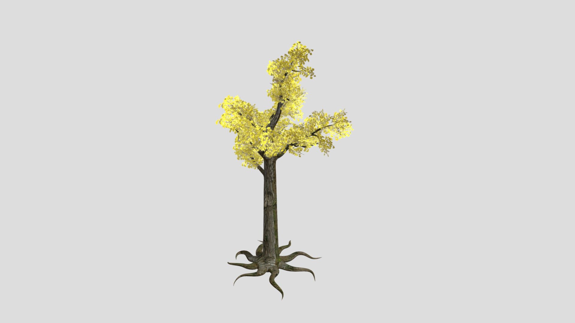Golden tree - 3D model by T_Dead_King [ff50d13] - Sketchfab