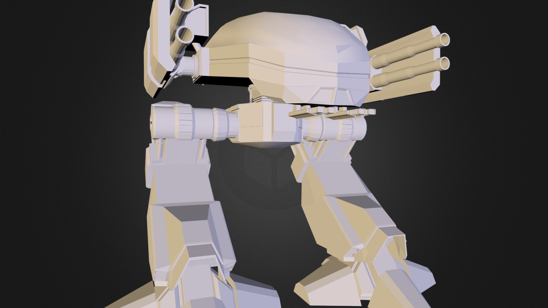 Ed-209 Remake - 3D model by Deathstroke (@deathstroke101) [ff52043 ...