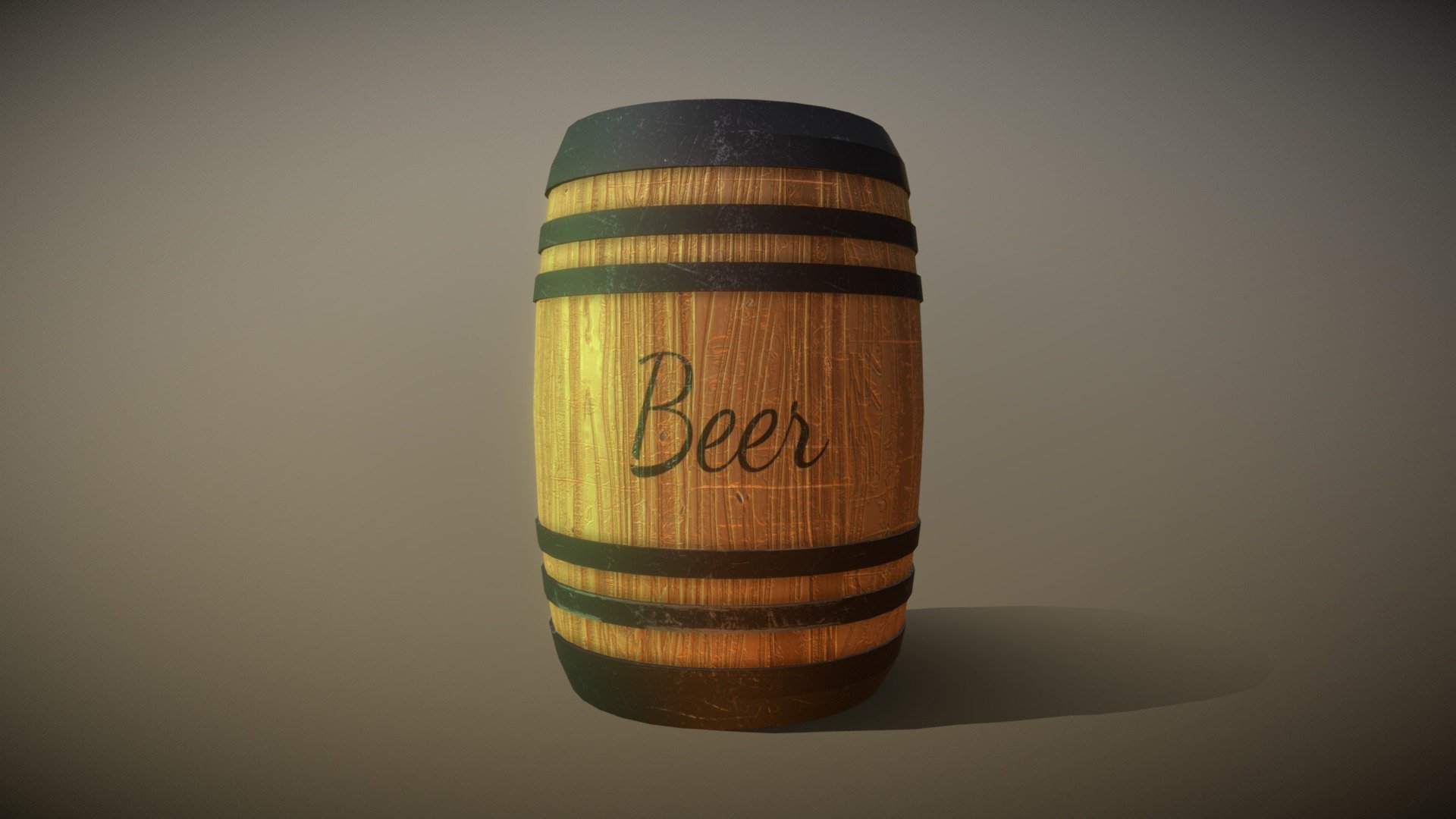 Beer Barrel - 3D model by MeteK [ff53f2b] - Sketchfab