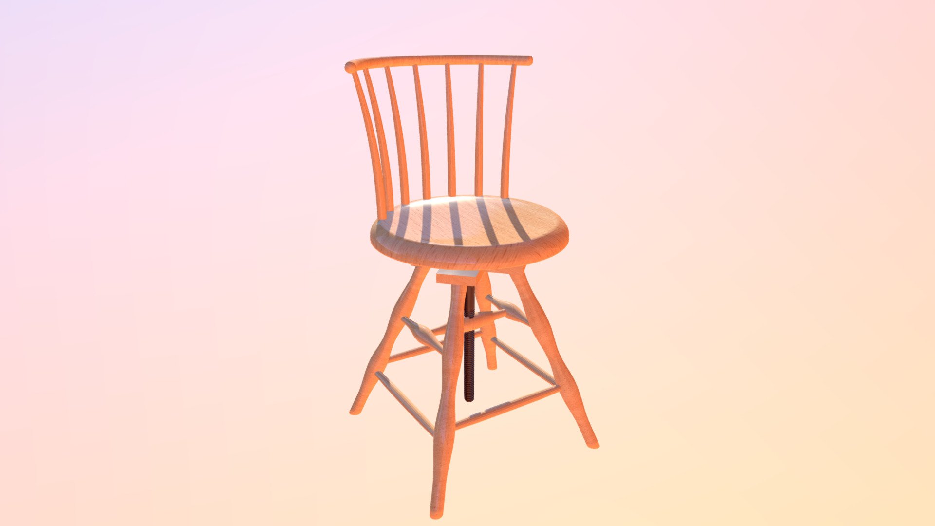 Revolving Stool - Download Free 3D model by Kreutergarten [ff54964 ...