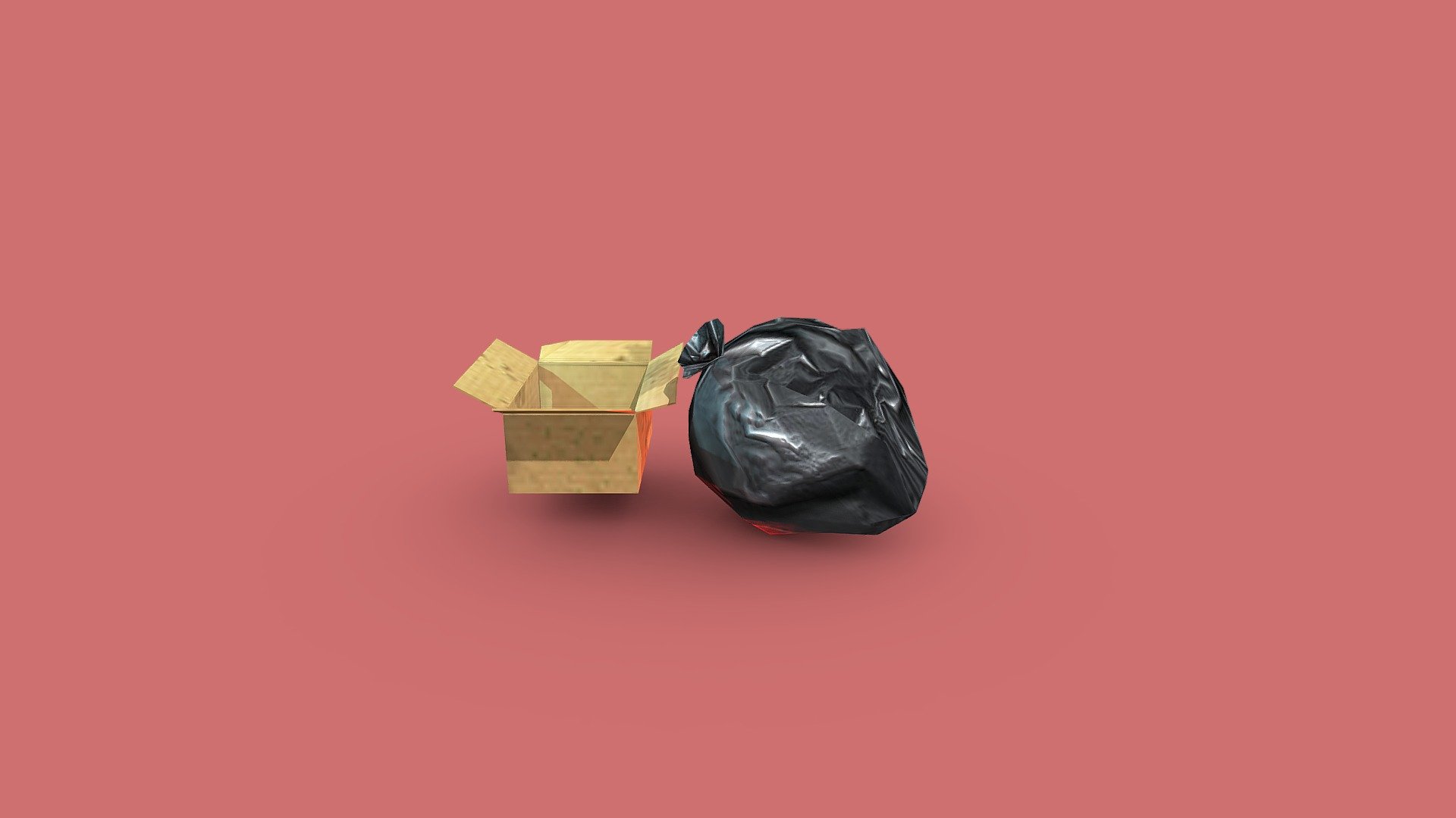 LOW POLY trash box - Download Free 3D model by kaiinness [ff55b6c ...