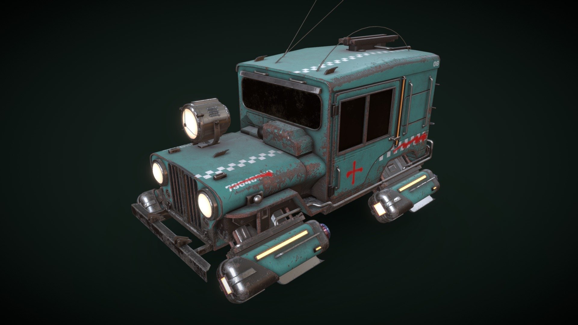Neptune Jeep - 3D model by Antoine Berthiaume (@Aberthiau) [ff55bbe ...
