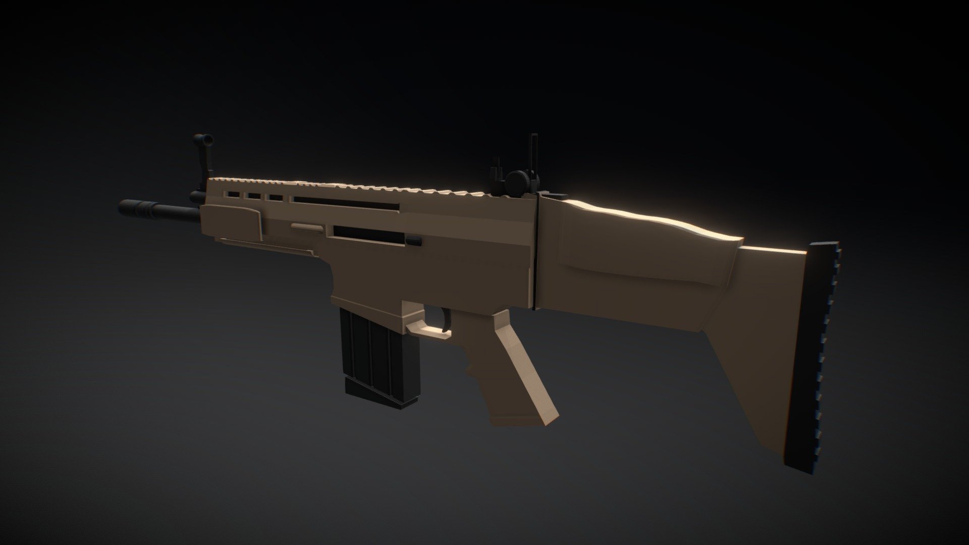 SCAR-H - Download Free 3D model by Daniel Abeleira (@DelthorGames ...