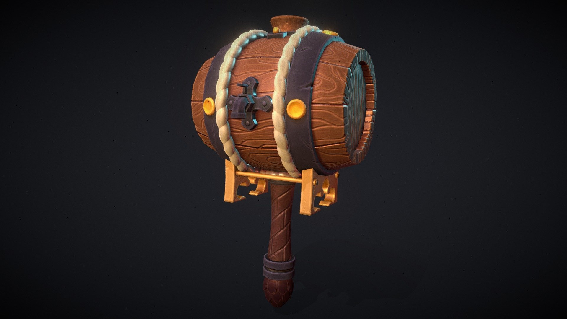 Barrel Hammer Study project - Download Free 3D model by IrinaOwl ...
