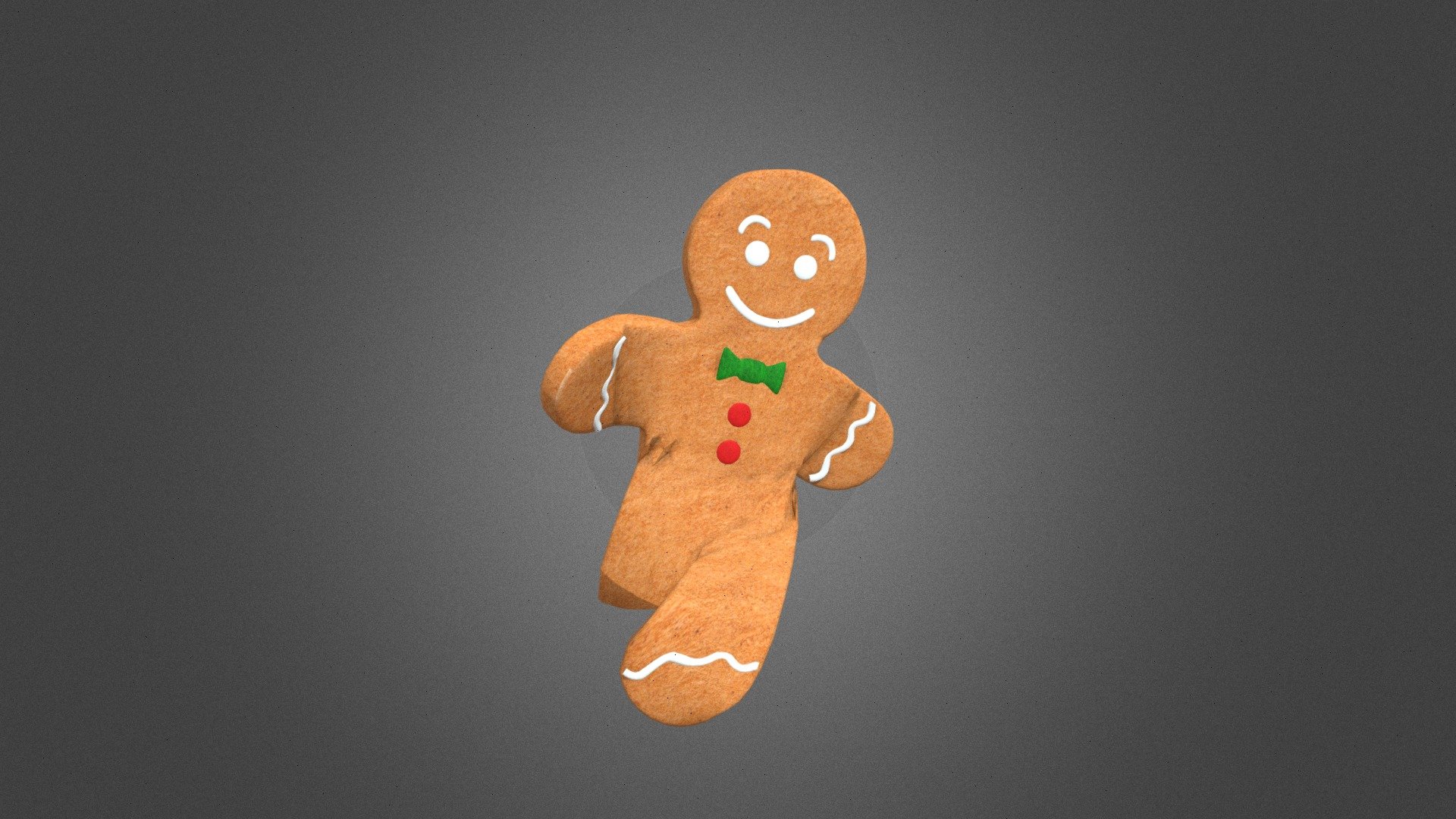 Breakdancing Gingerbread Man - 3D model by liam (@Z2r) [ff590b5 ...
