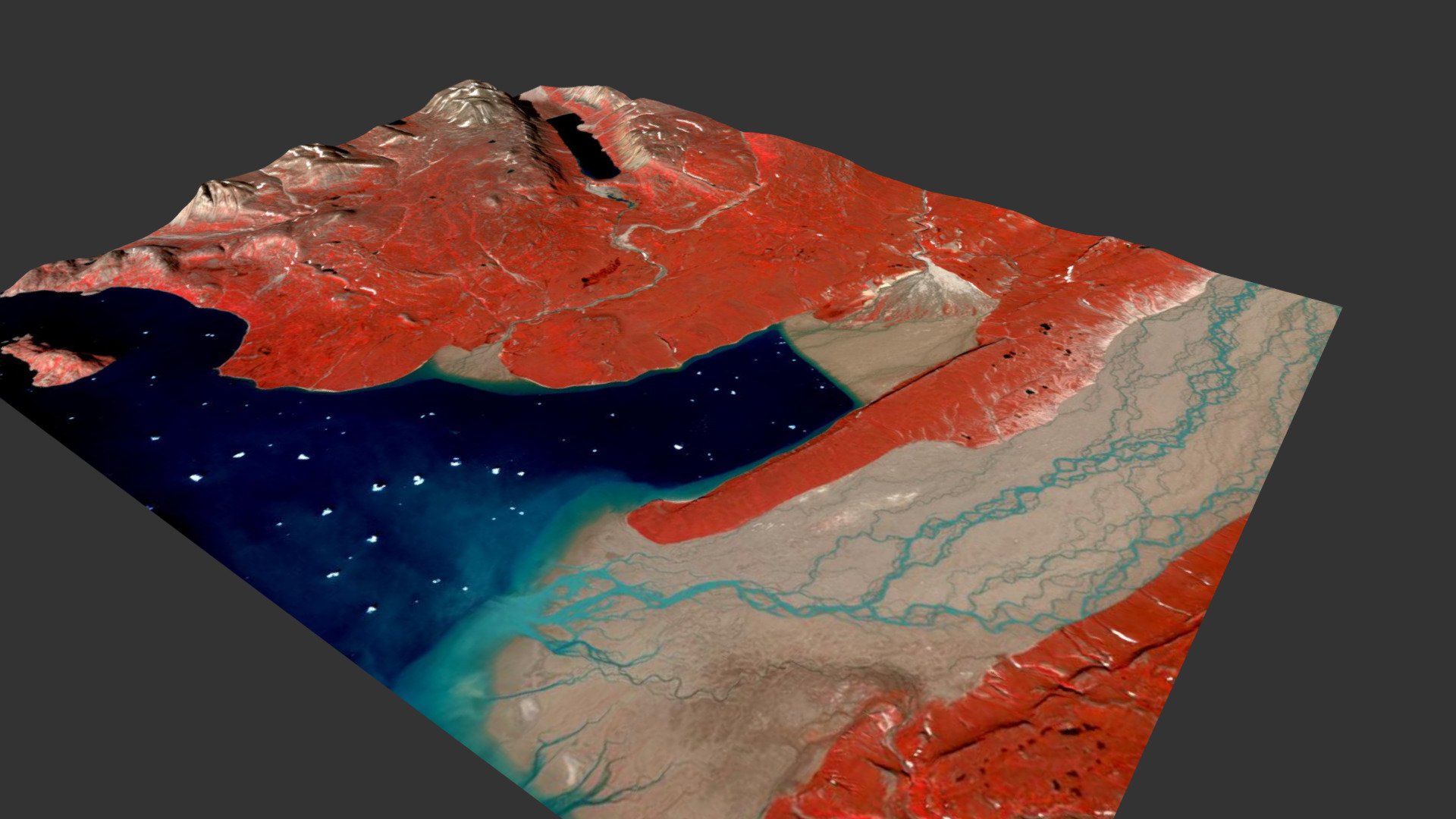 Kjoveland, Scoresby Sund, East Greenland - 3D model by Jonathan Chipman ...