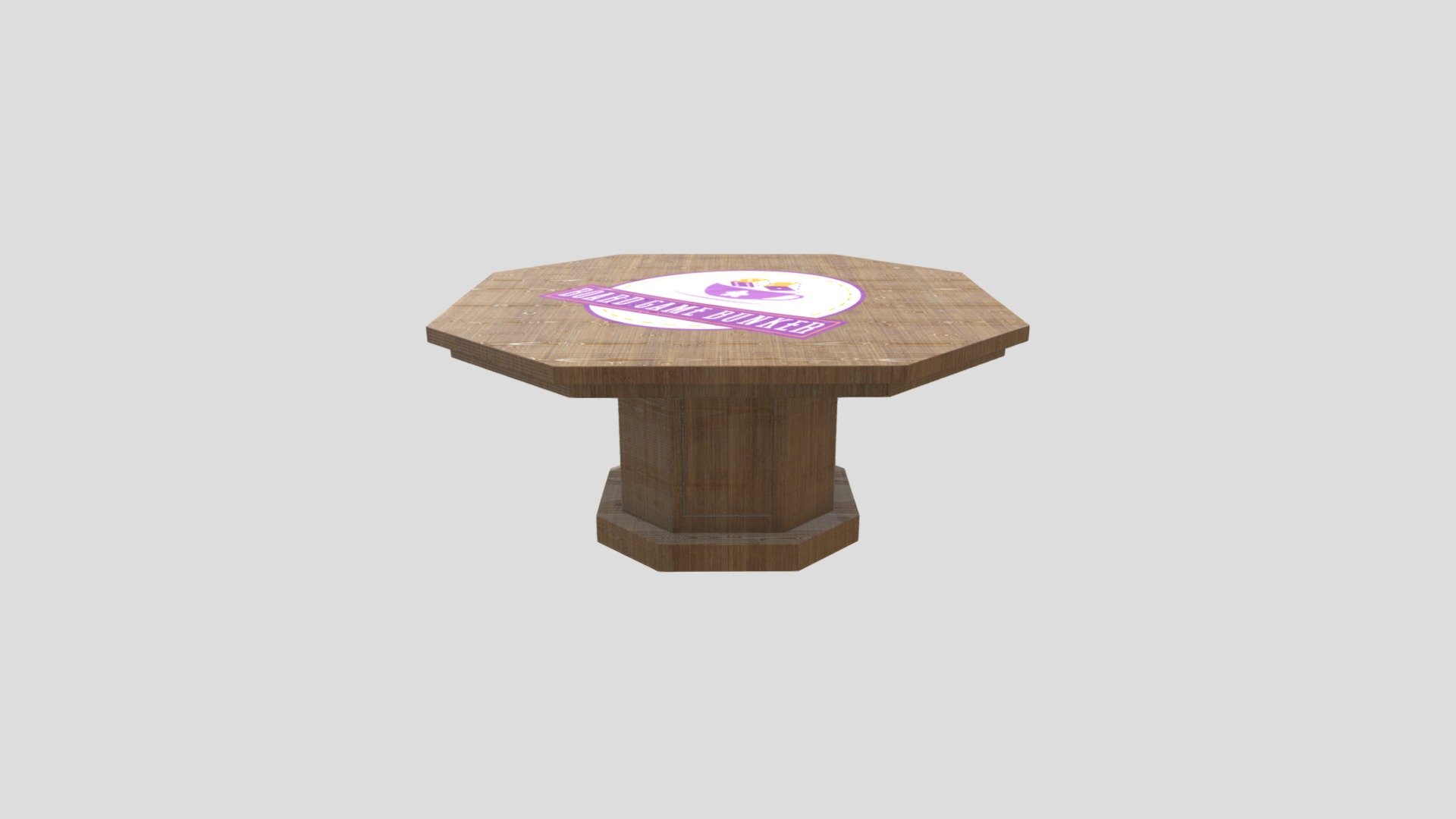 Octagon Table (with design) - 3D model by Sneege [ff5adc6] - Sketchfab
