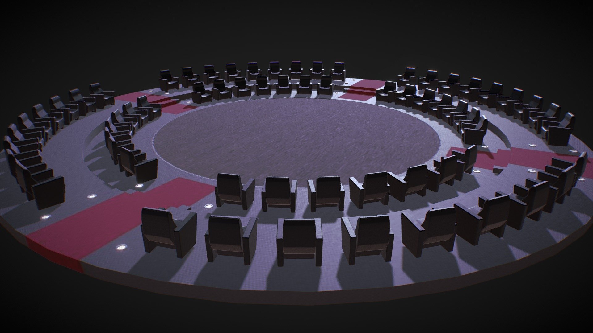 Round Theatre - 3D model by tullialc [ff5aee2] - Sketchfab