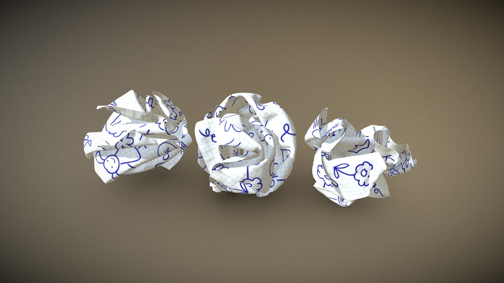 Crumple of paper - Buy Royalty Free 3D model by Incg5764 [ff5cf57 ...