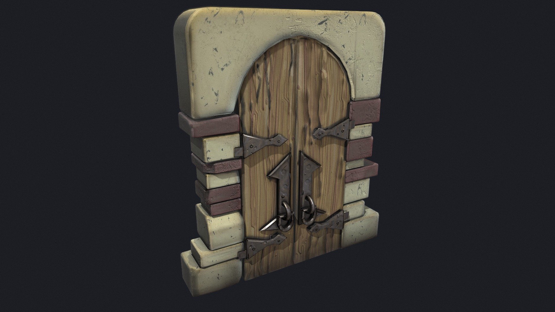 Stylized old gate - Download Free 3D model by dashkilya [ff5d358 ...