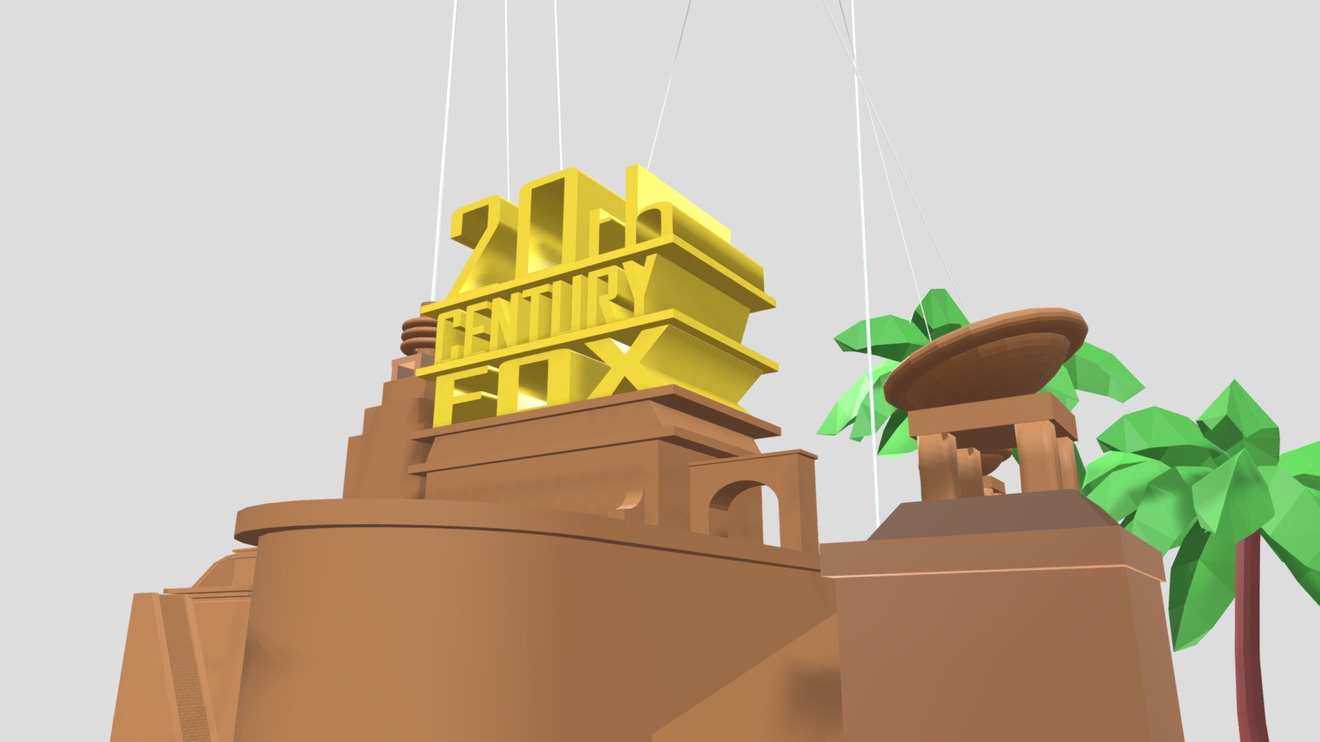 Blocksworld 20th Century Fox logo remake - Download Free 3D model by ...