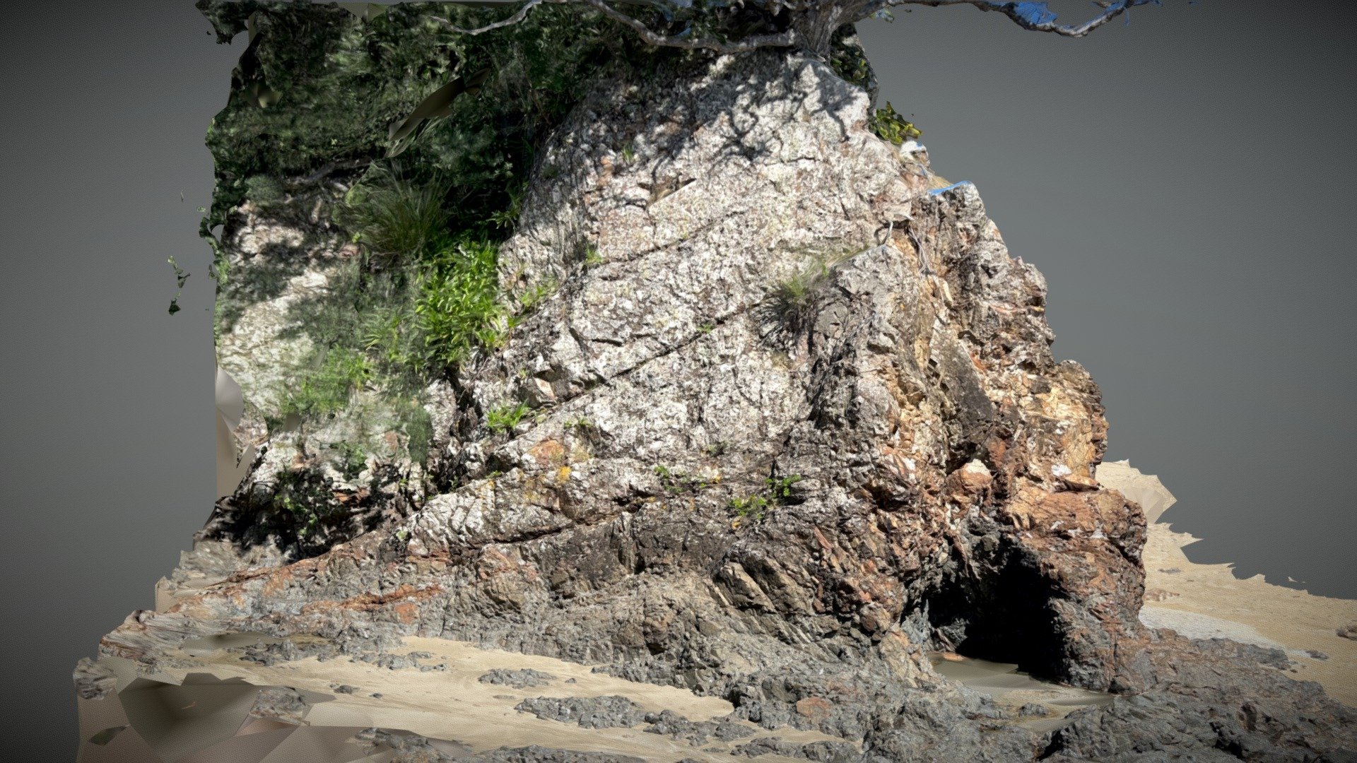 Rock Cliff On Beach - 3D model by guigus60 [ff618c6] - Sketchfab