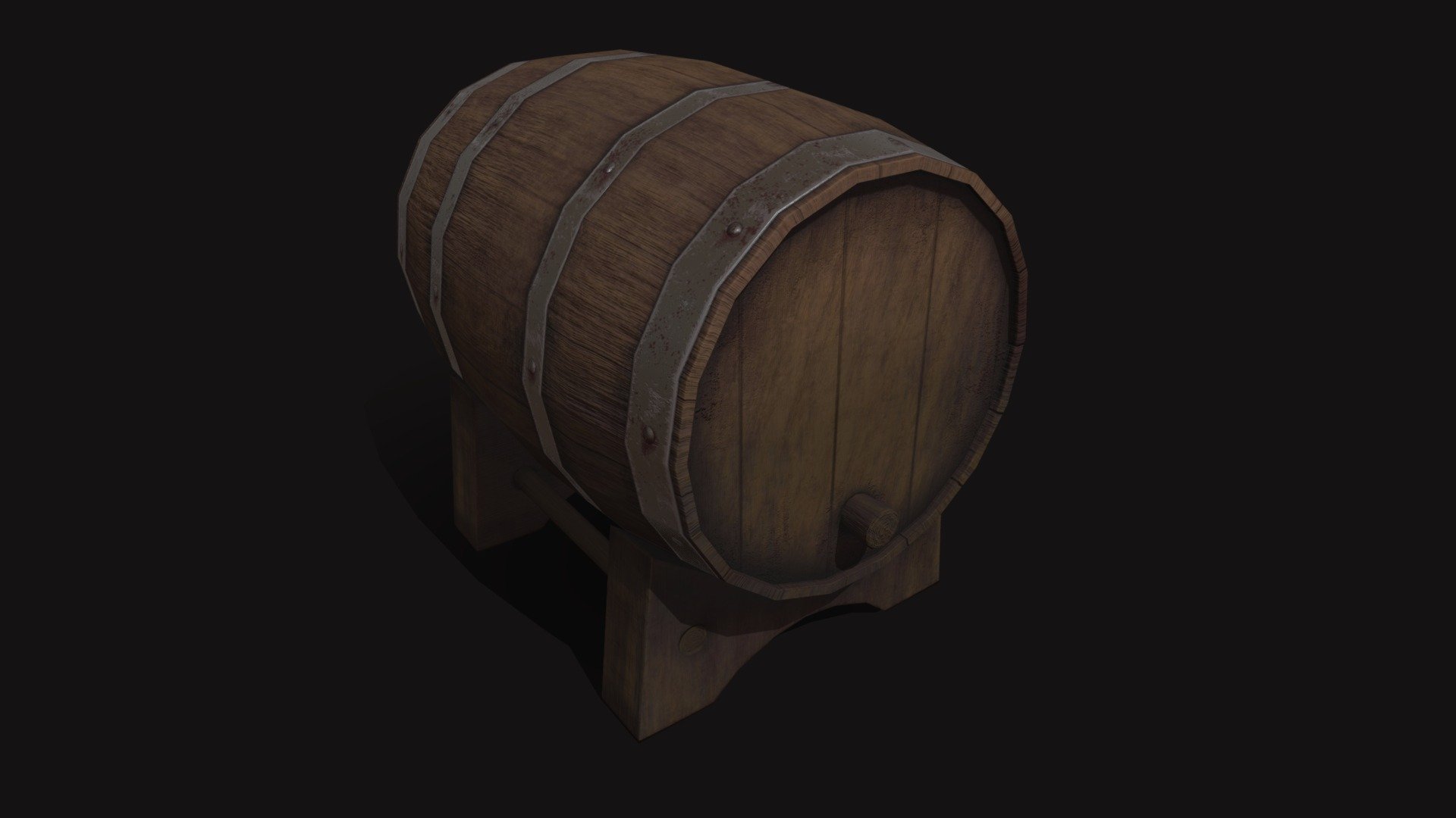 Simple barrel for test work - Download Free 3D model by Ktan40k ...