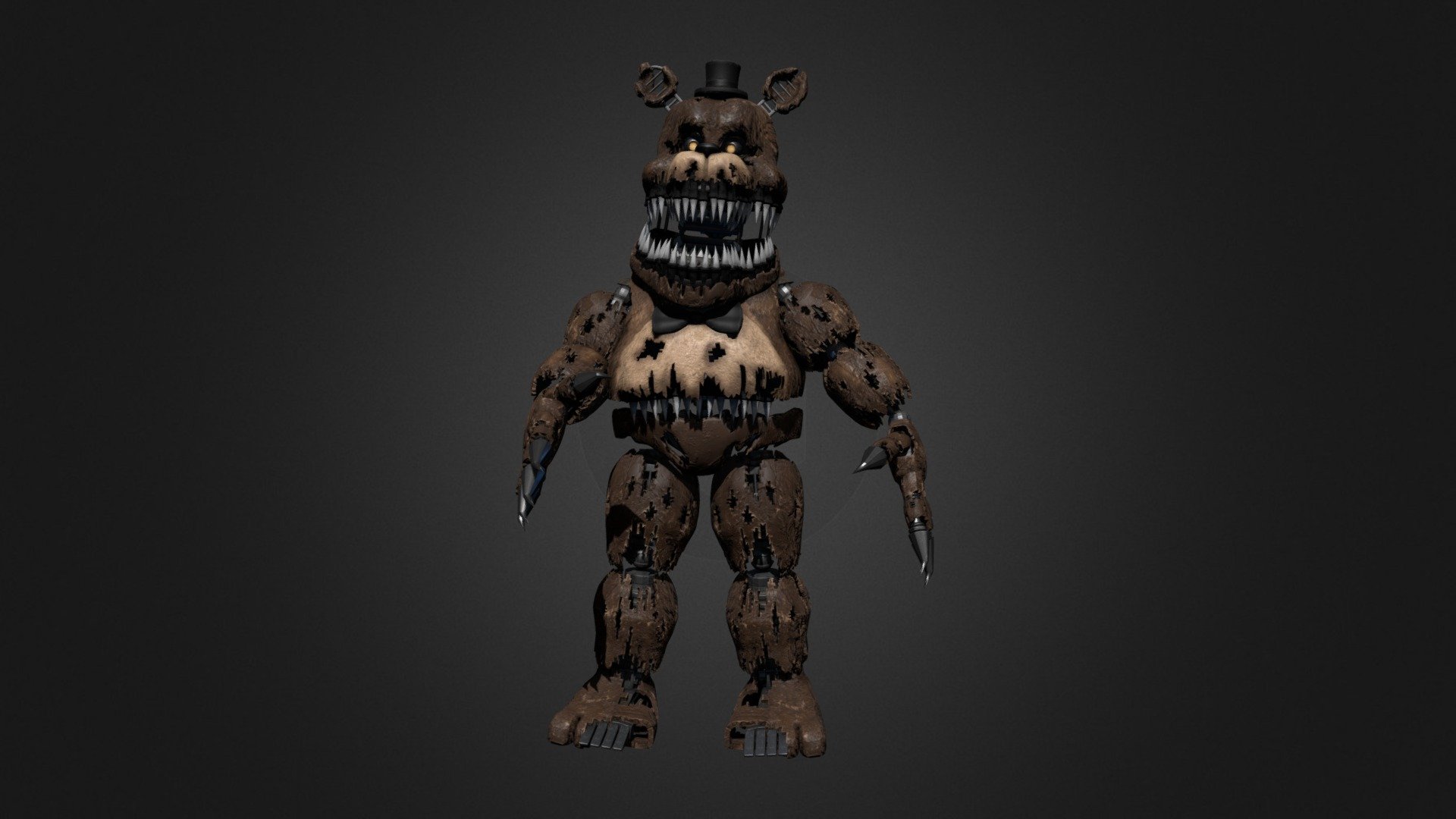 [OUTDATED] FNAF HW: Beta Nightmare Fredbear - 3D model by Manteiga ...