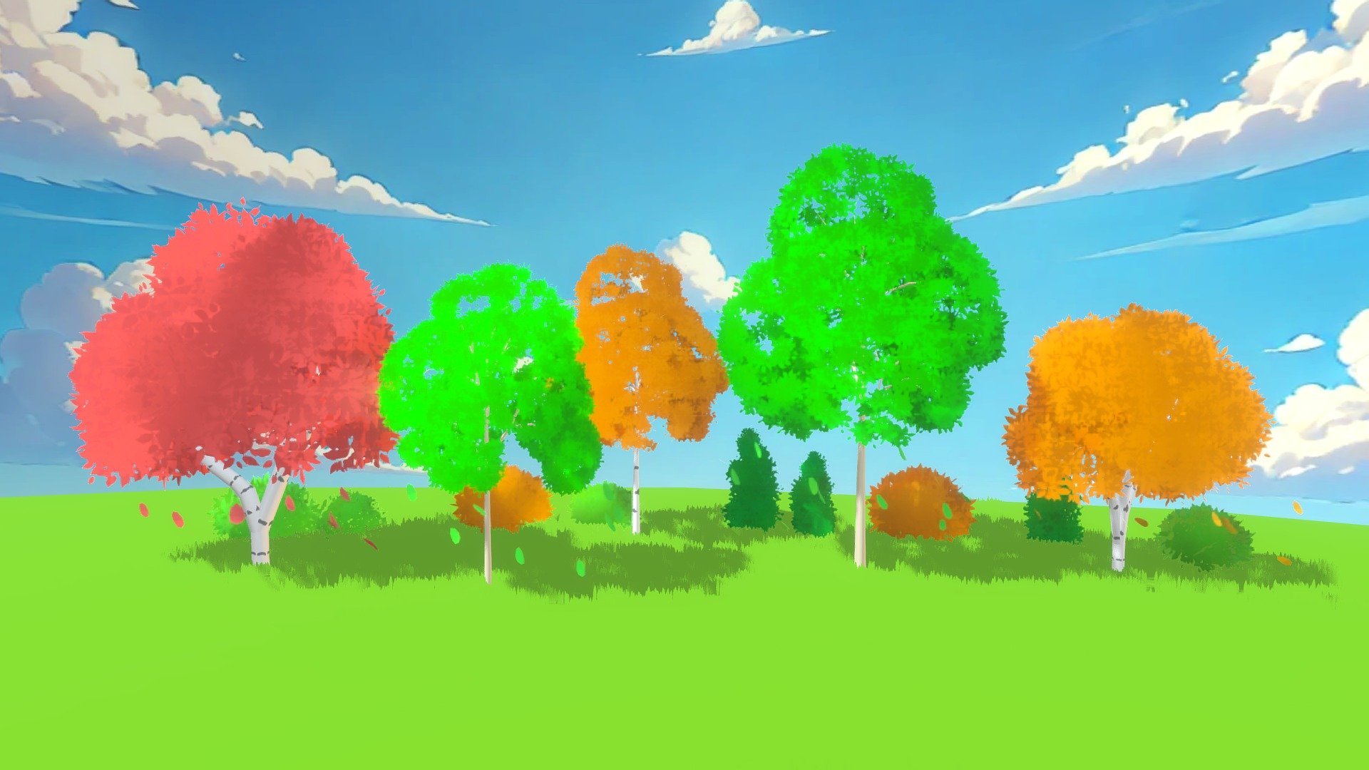 Stylized Vegetation - 3D model by Natalija Manja (@natalijamanja95 ...