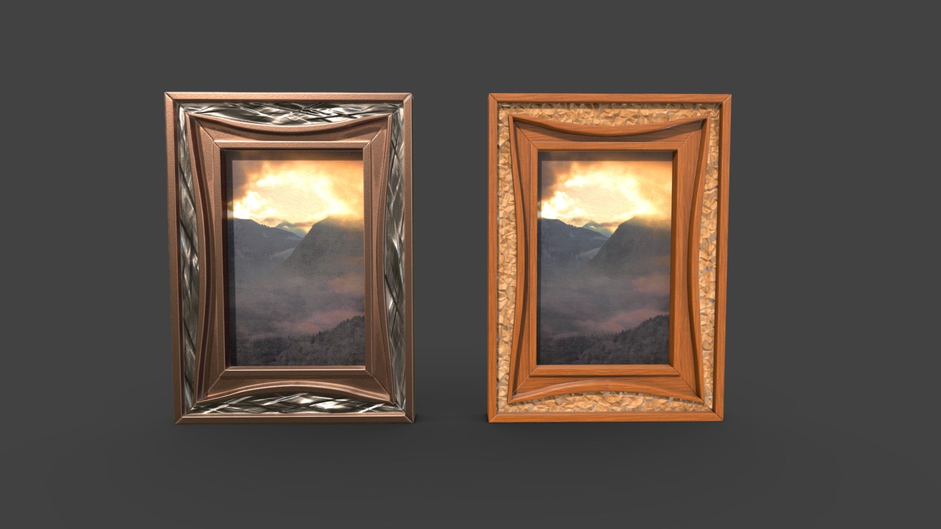 Vintage Framed Oil Painting 23 | Game Assets - Buy Royalty Free 3D model by PropDrop (@PropDrop ...