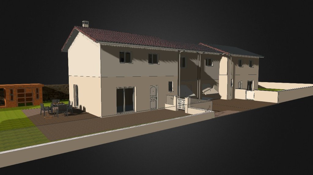 Surélévation double de garage - 3D model by gerald.reynier [ff69a14 ...