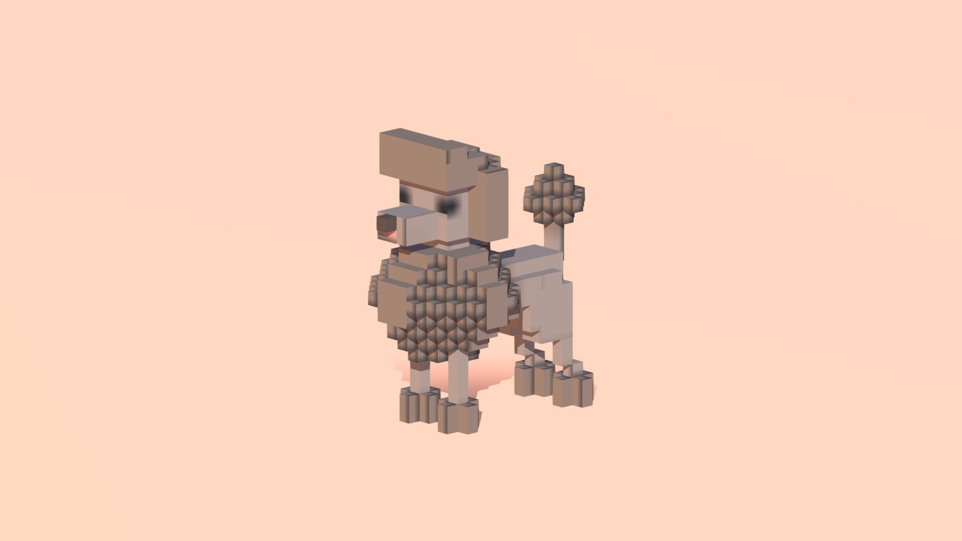 Poodle Dog Voxel - Buy Royalty Free 3D model by Sora (@dualityart ...