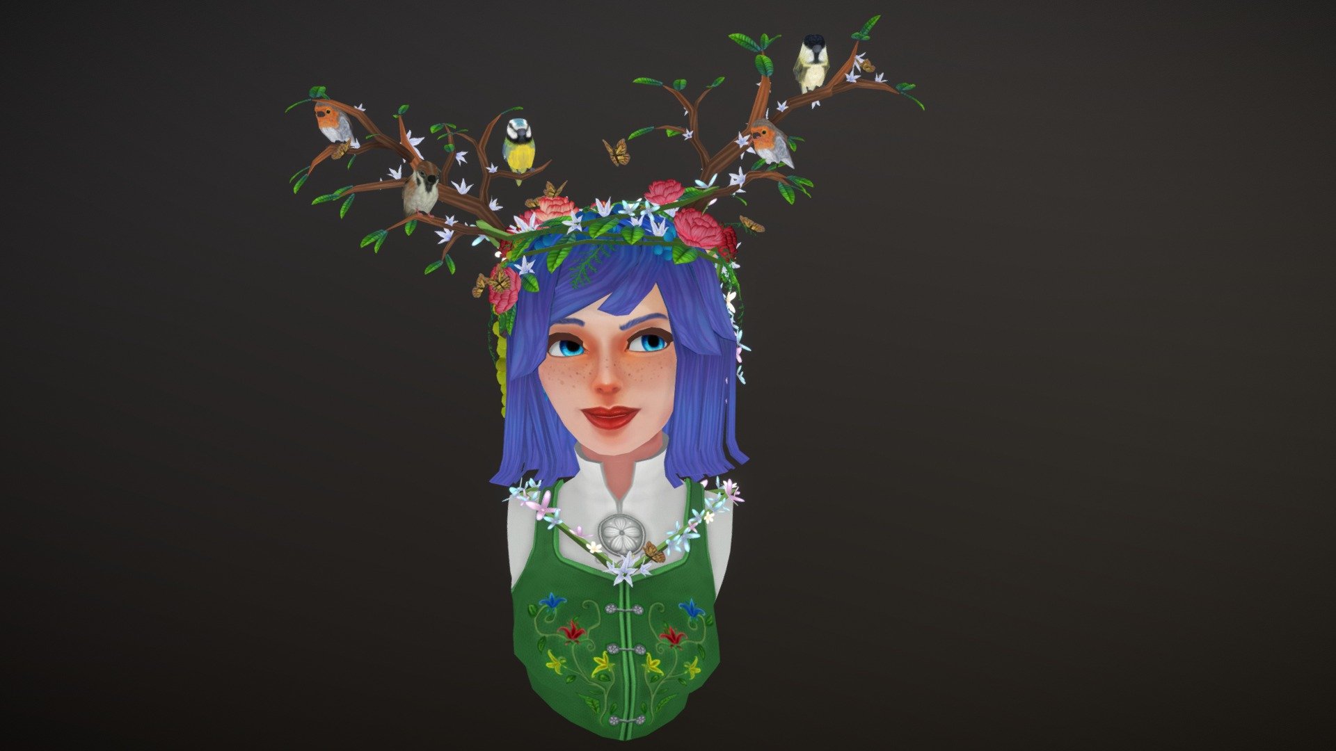Spring - 3D model by Ann Helen (@annlor) [ff6b08c] - Sketchfab