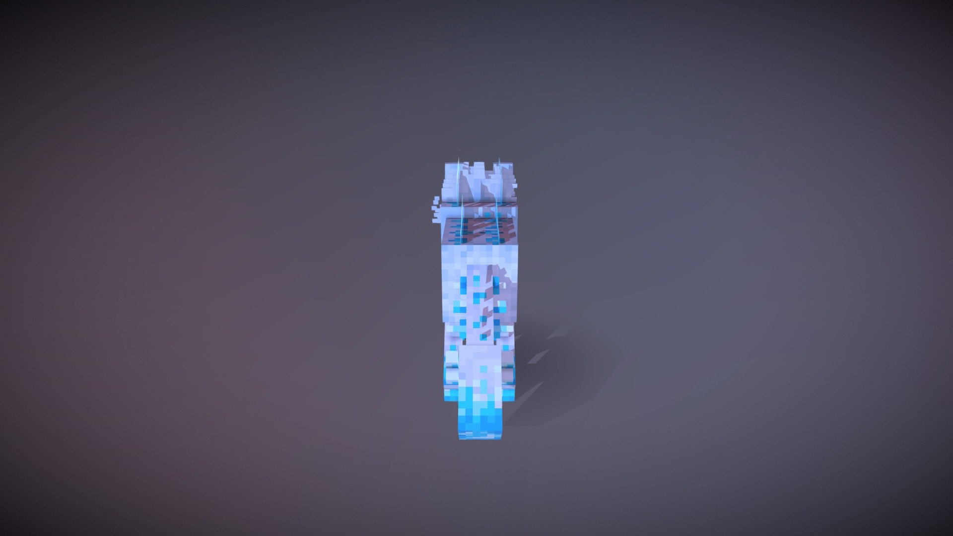 [Minecraft] Ice Wolf - 3D model by RhinoW [ff6d1e4] - Sketchfab