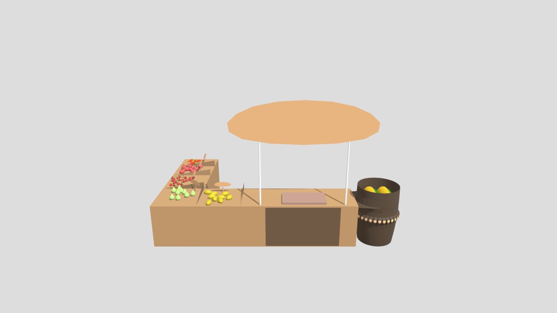 Food Stand - Download Free 3D model by Damien (@Damien9603) [ff6ffd6 ...