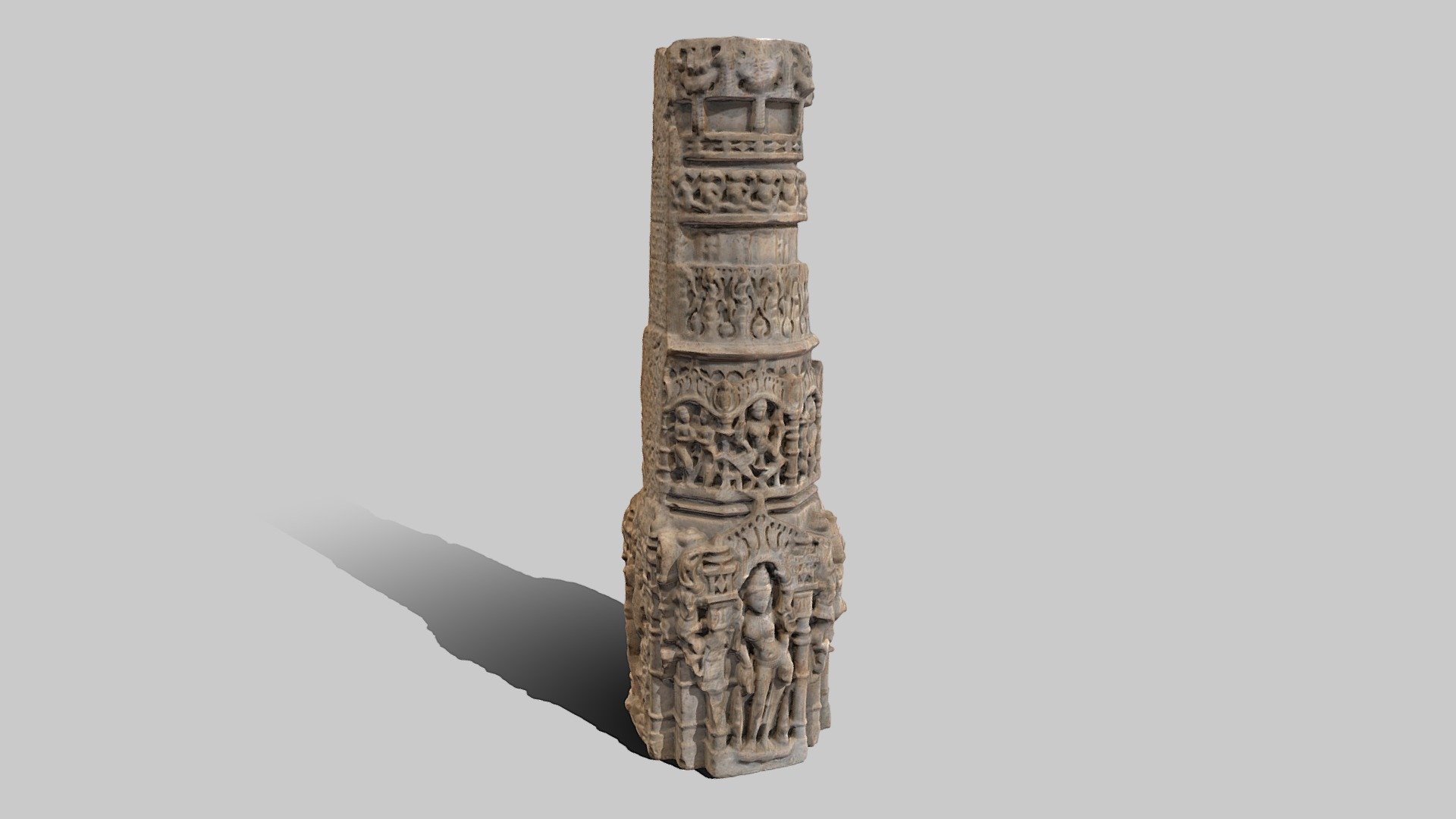 India Marble Temple Pillar - Download Free 3D model by artfletch ...