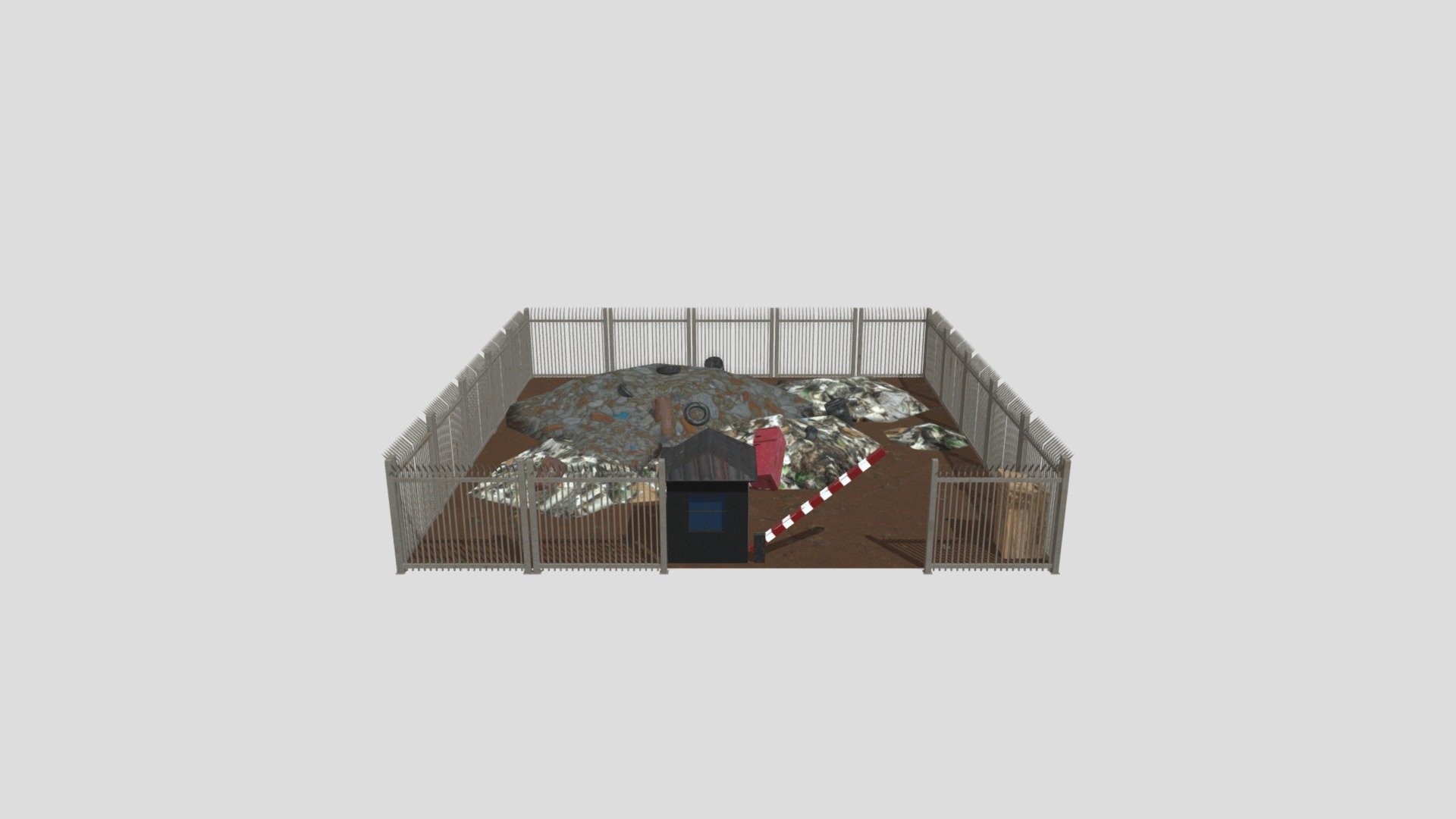 Garbage or landfill Low-poly - 3D model by usop1616 [ff71a91] - Sketchfab
