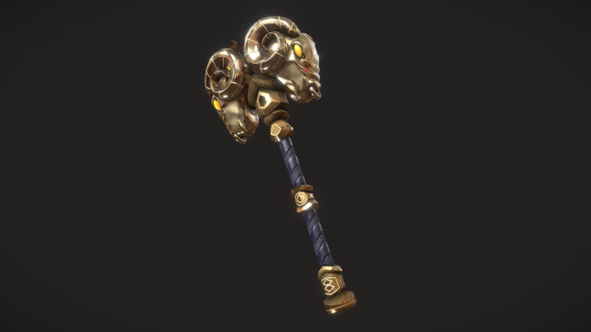 Aries Warhammer - Weapon - 3D model by Miguel Fonseca (@Miguel.Fonseca ...
