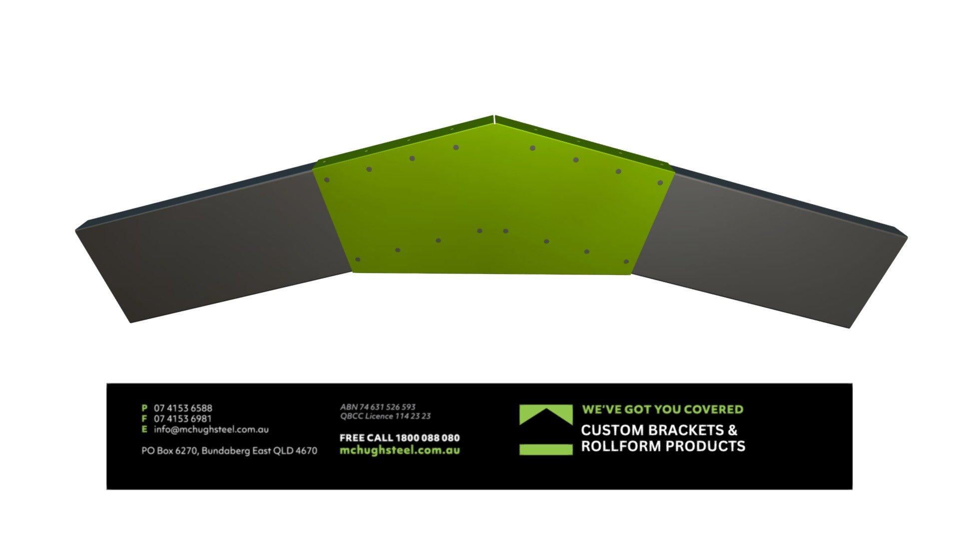 DWGxxx C400 15 Deg Apex Bracket MCHUGH STEEL - 3D model by mchughsteel ...