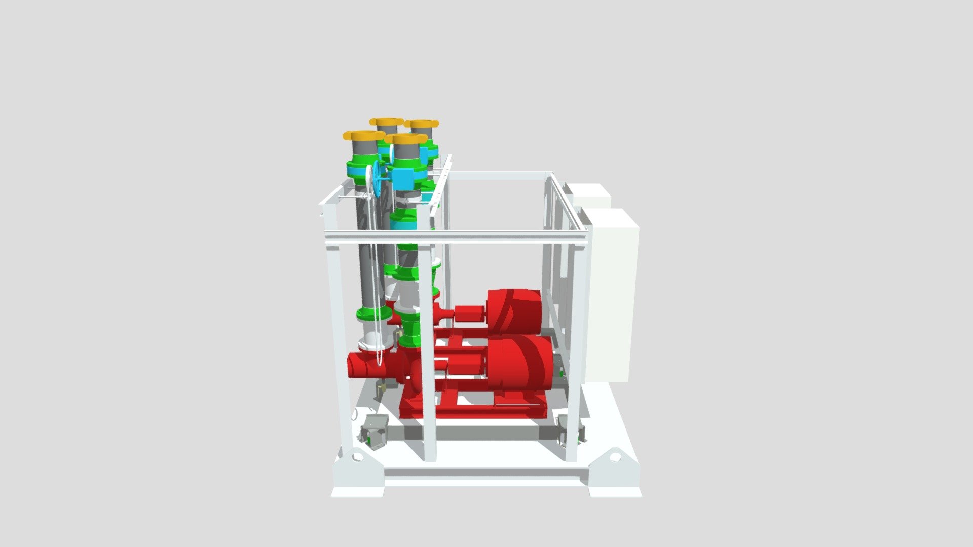 Hydronic Pump Modular Skid - 3D model by FUSED (@fusedvdc) [ff76083 ...
