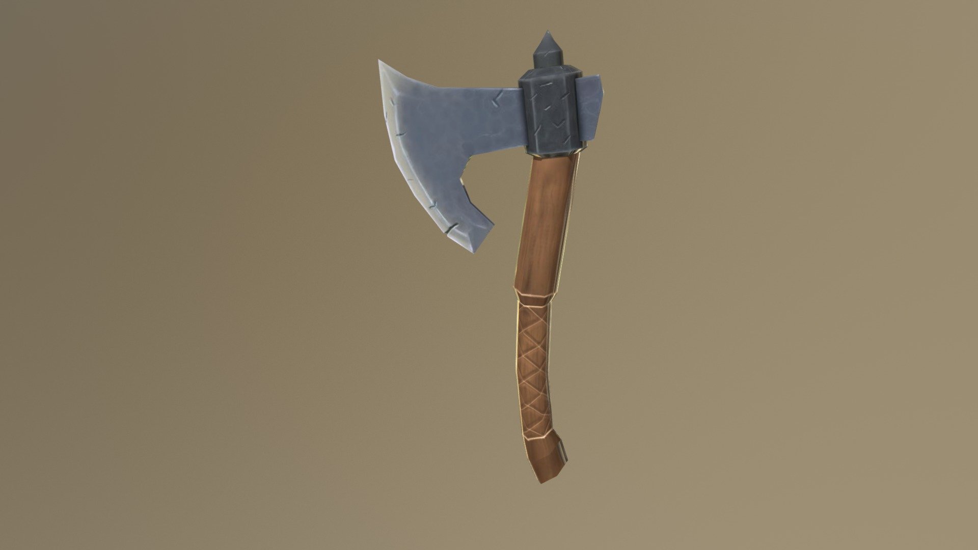 Texture painted axe - 3D model by AnnaBebcasa [ff76585] - Sketchfab