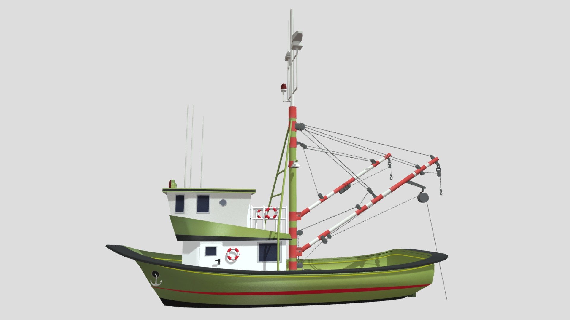 Fishing Boat 03 - Download Free 3D model by gogiart (@agt14032013) [ff76f0f] - Sketchfab