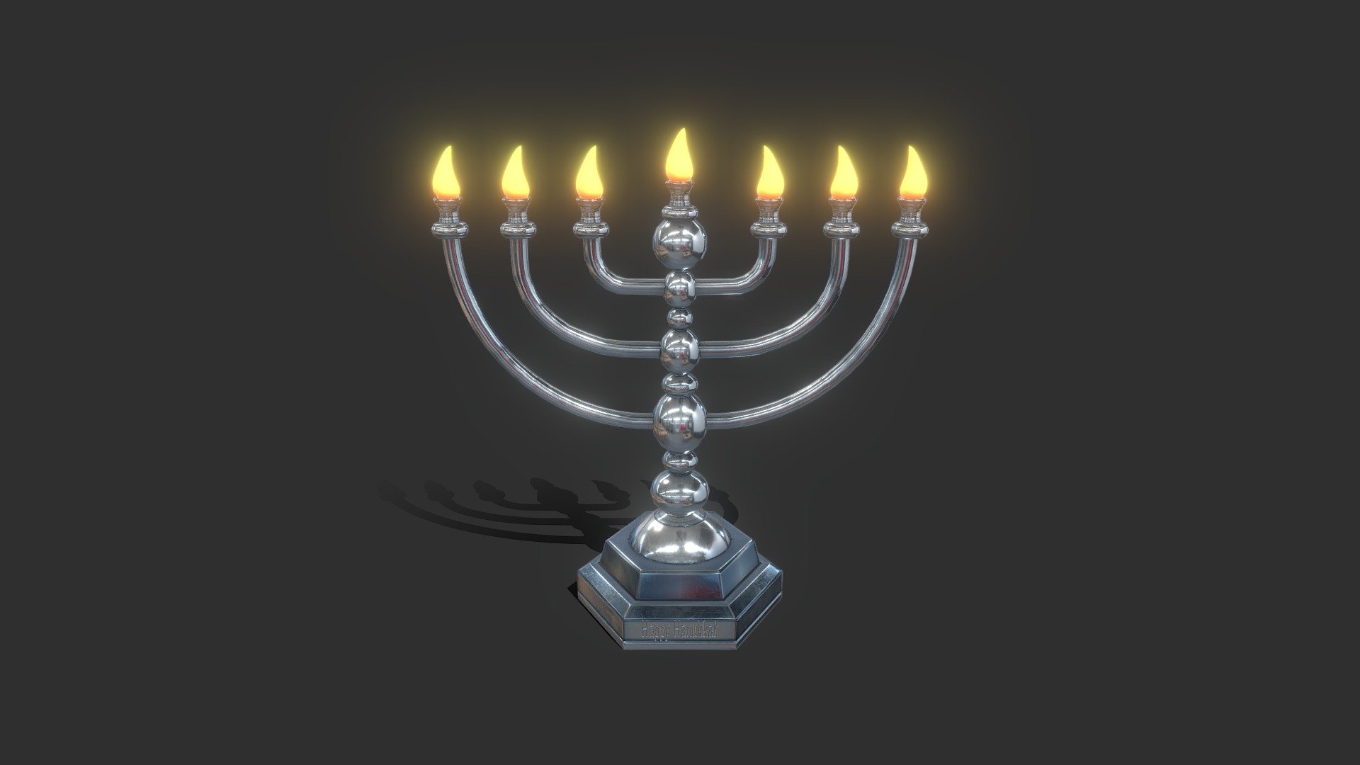 Client Project - Holiday Menorah Deco - 3D model by TonyGalindo3d ...