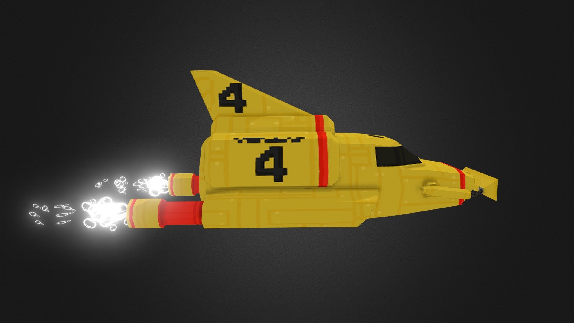 Thunderbird 4 - 3D model by Mectreno (@Mectren0) [ff77cbf] - Sketchfab