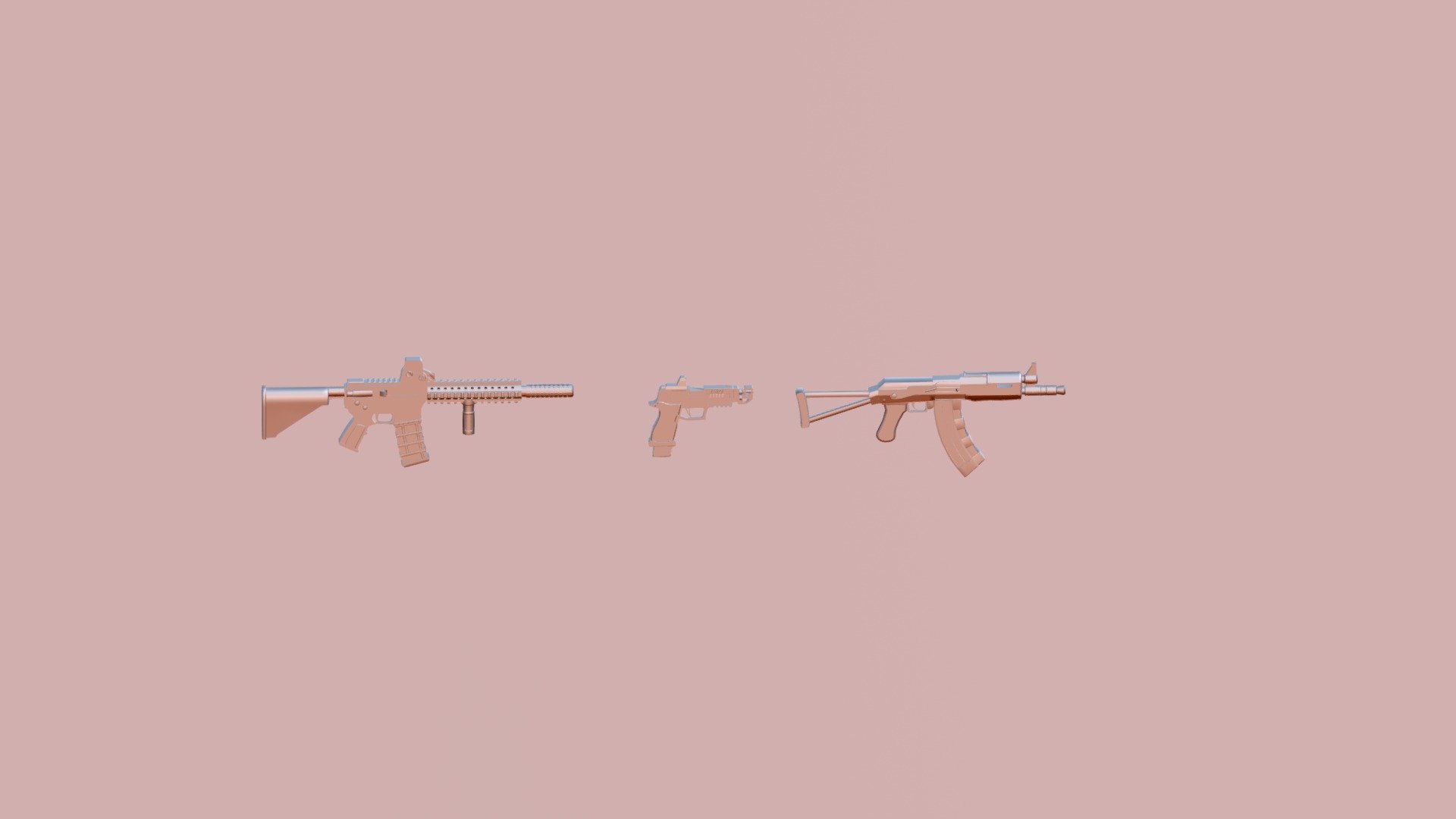 StylizedGuns - 3D model by matteoferoz [ff796c0] - Sketchfab