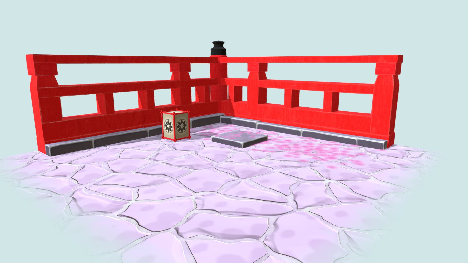 Narukami Shrine Balcony - 3D model by bacid [ff796fe] - Sketchfab