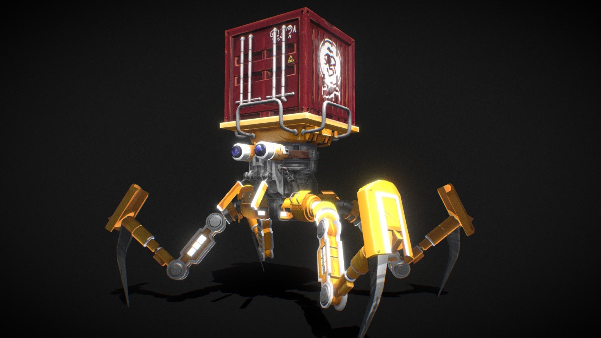 Cargo Bot - Buy Royalty Free 3D model by Benduku [ff7d880] - Sketchfab ...