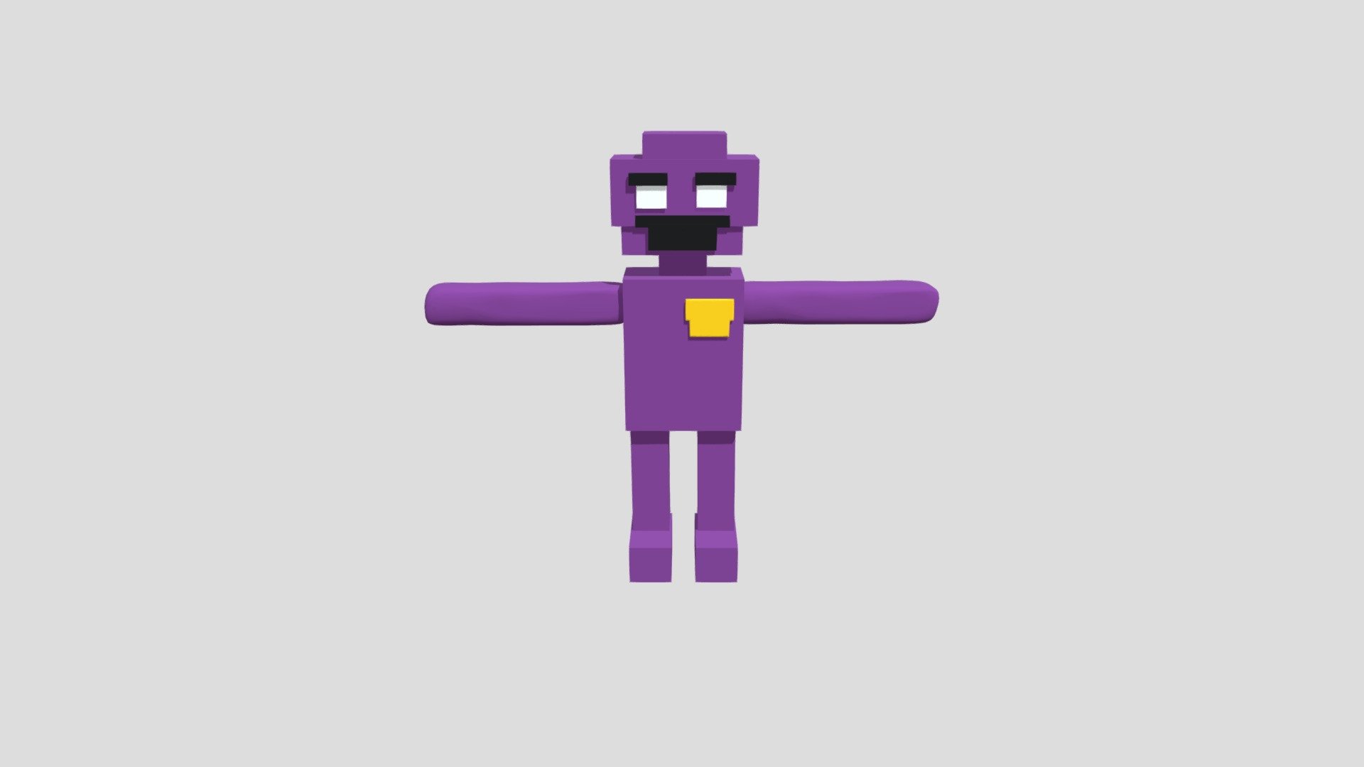 FNAF World Styled Purple Guy(V3) - Download Free 3D model by ...